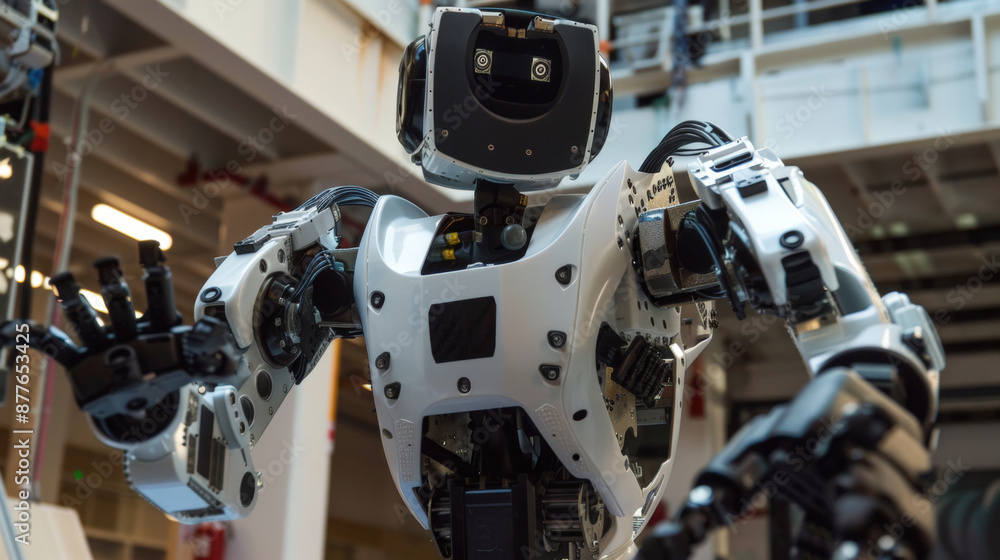Robots replace aerospace engineers Stock Photo | Adobe Stock