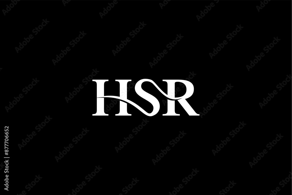 Letter HSR typography logo design vector reality free image editable ...