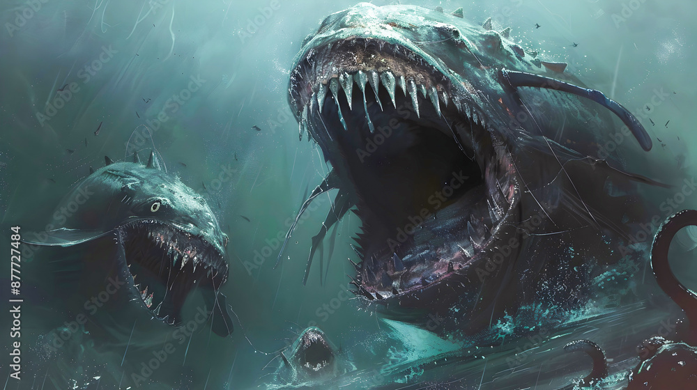 Terrifying Deep Sea Monsters Emerging from the Abyss of the Mysterious ...