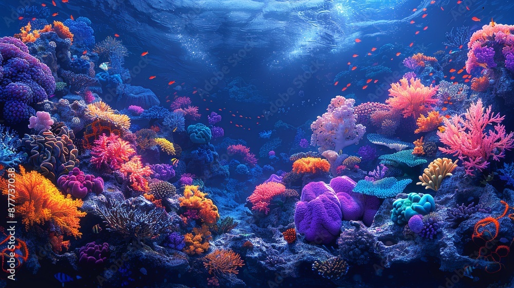 Colorful coral reefs showcase the stunning beauty of underwater ...