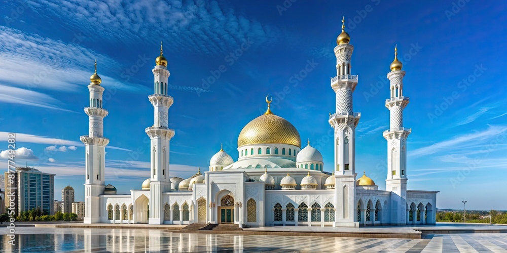 Mosque Hazrat Sultan in Astana, Kazakhstan , Mosque, Hazrat Sultan ...