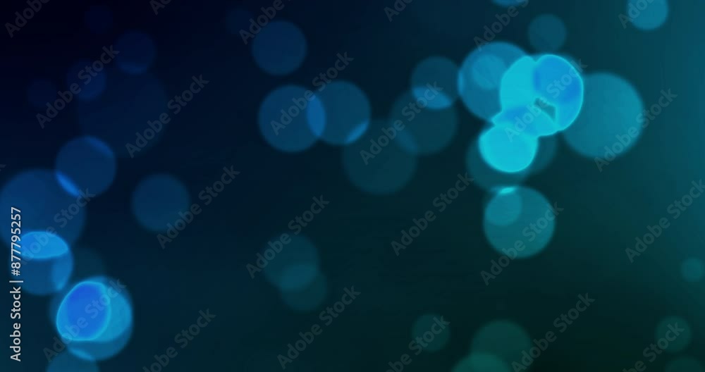 Blue, bokeh and abstract or lighting for backdrop, screensaver and ...