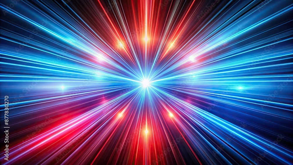 high speed blue and red light rays background, rays, high, speed Stock ...