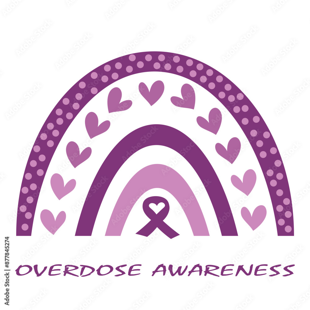 overdose awareness svg png bundle, overdose purple ribbon flag, drug ...