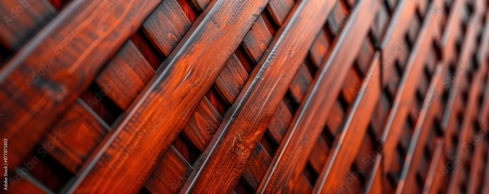 Intricate Wood Panel Design with Unique Patterns, Brown Feature Panels ...