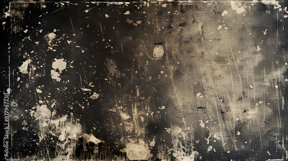 Vintage, distressed old photo with vignette border, light leaks, film ...