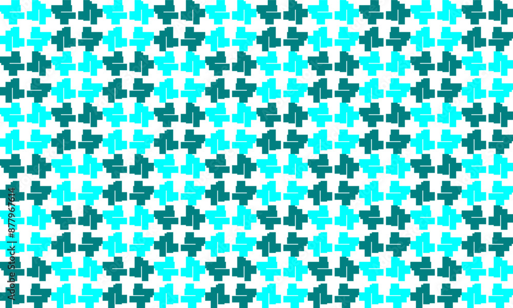 Green, green blue abstract background with squares strip of green ...