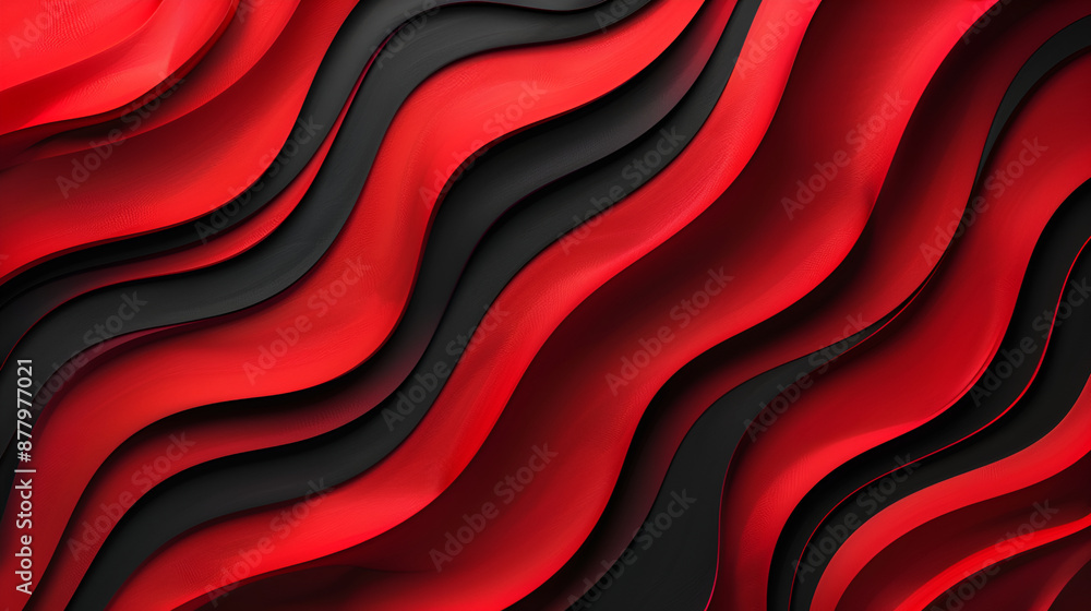 Abstract dynamic red and black combination background design. Graphic ...