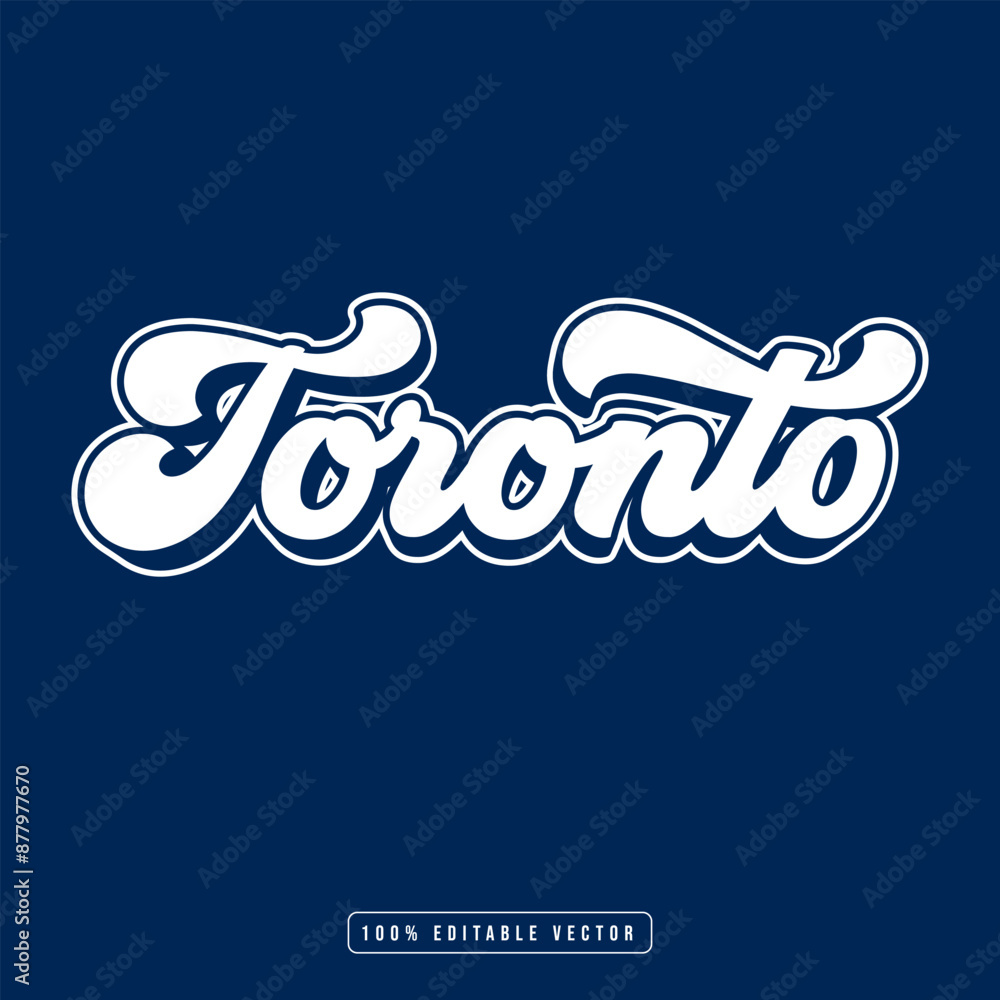 Toronto text effect vector. Editable college t-shirt design printable ...