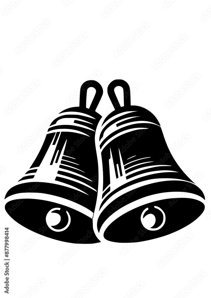 Bells SVG, Two Bells SVG, School SVG, Bells with bow SVG, Sound SVG ...