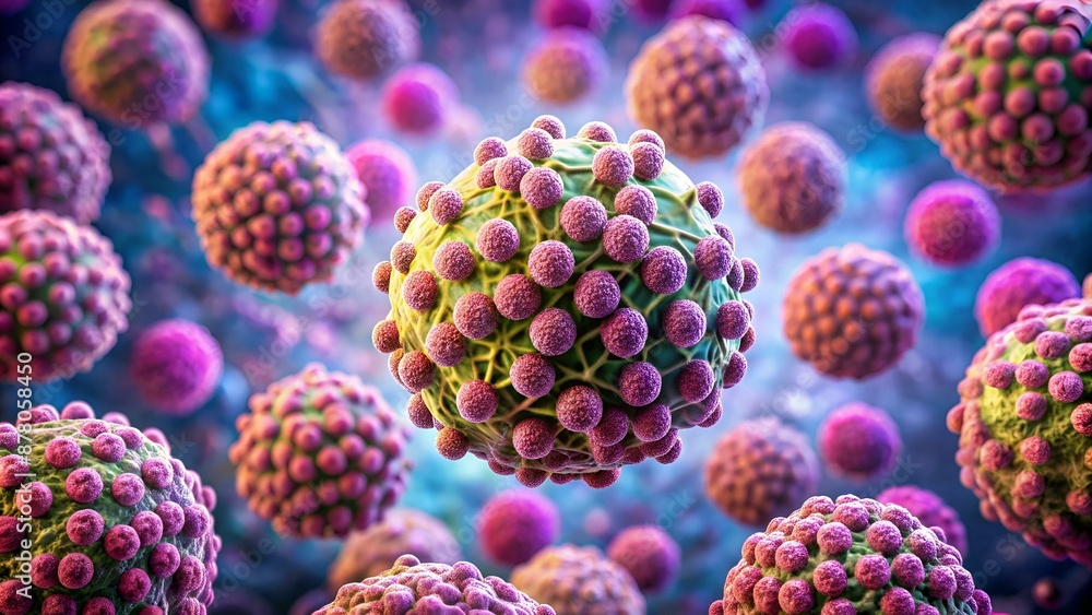 Burkitt's lymphoma cells, a cancer of the lymphatic system, monoclonal ...