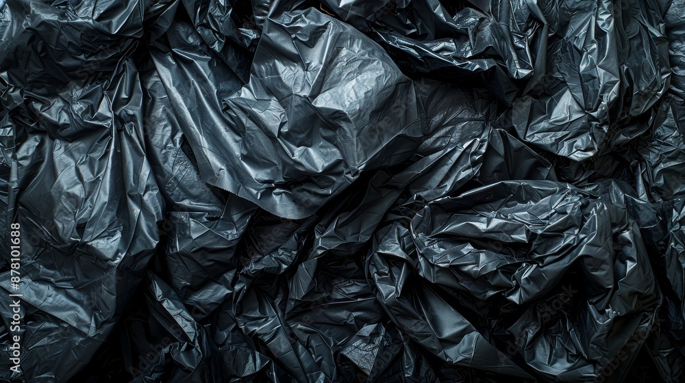 Black plastic bag texture and background,plastic bag for trash waste ...