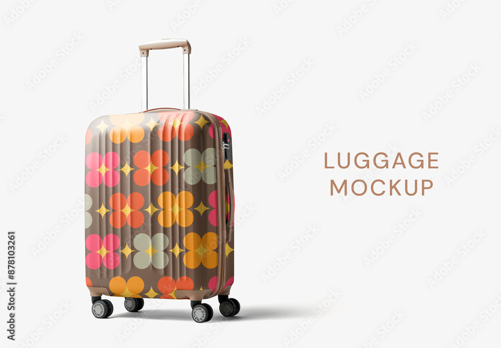 Luggage Mockup With Generative AI Stock Template | Adobe Stock