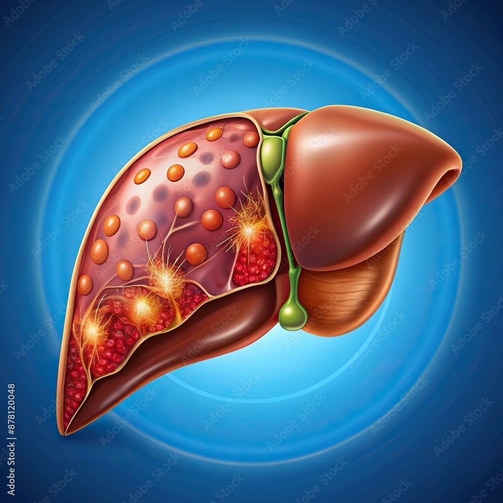of liver damage showing fatty liver fibrosis cirrhosis and liver cancer ...