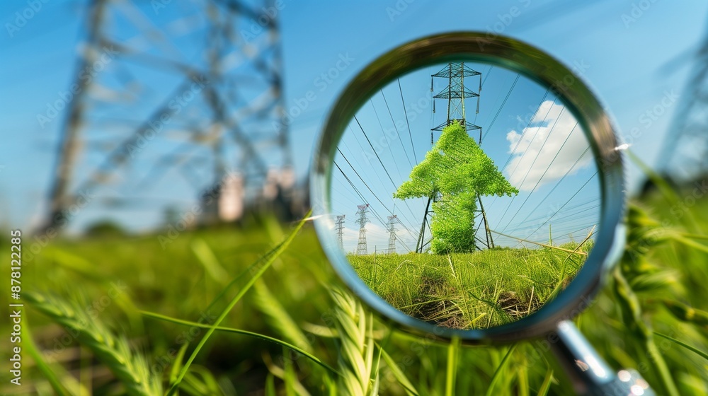 Renewable energy sources, including wind turbines and solar panels ...