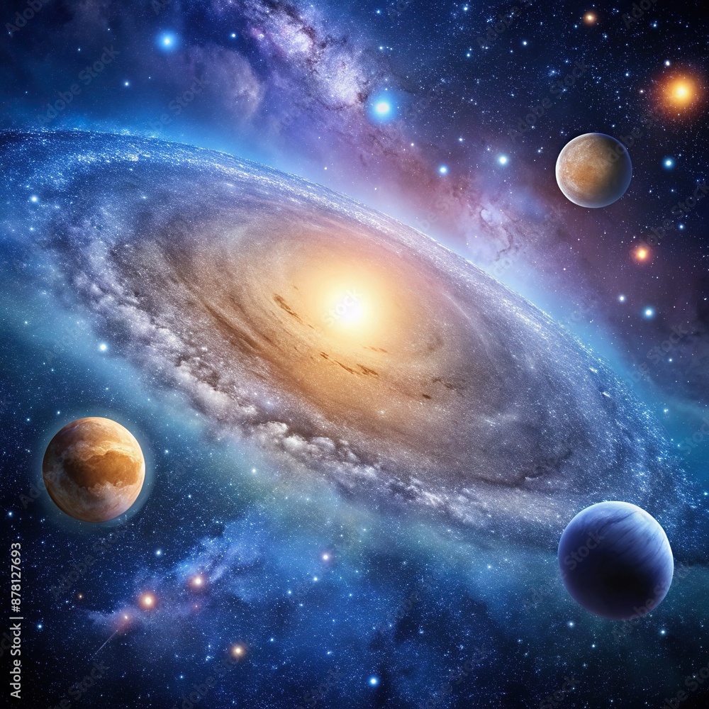 galaxy space solar system background milky way galactic nebula ...