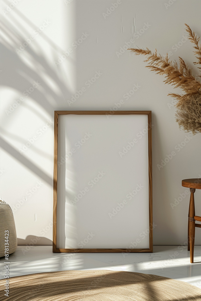 a mock up for a vertical frame, empty frame, no content in the frame ...