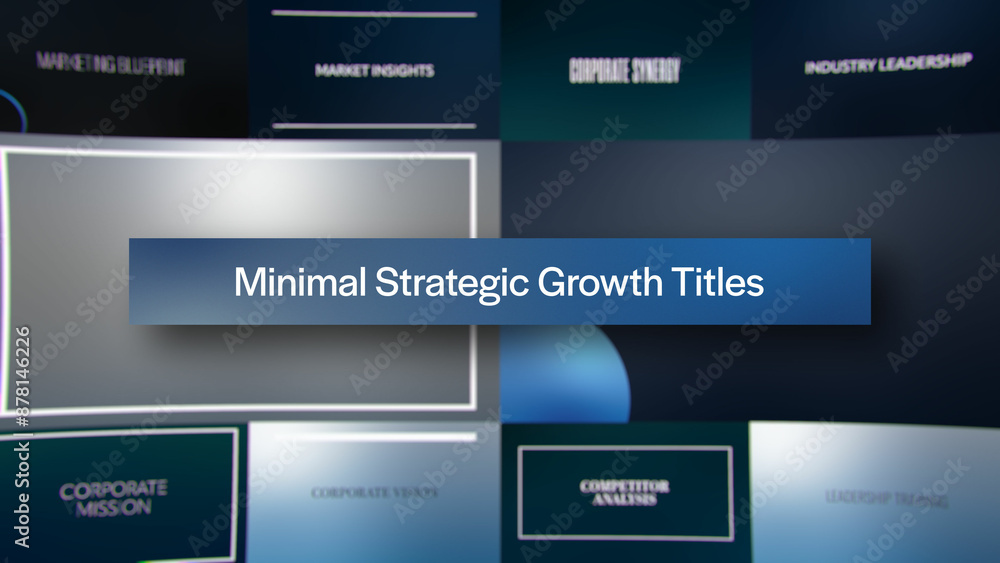 Minimal Strategic Growth Titles | 10 Motion Titles with Control Panels ...