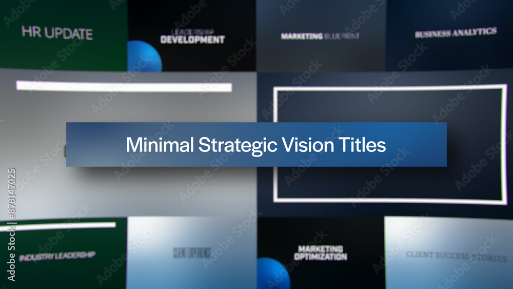 Minimal Strategic Vision Titles | 10 Motion Titles with Control Panels ...
