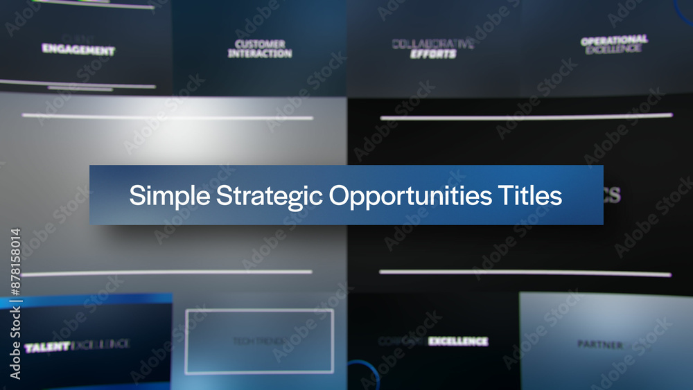 Simple Strategic Opportunities Titles | 10 Motion Titles with Control ...