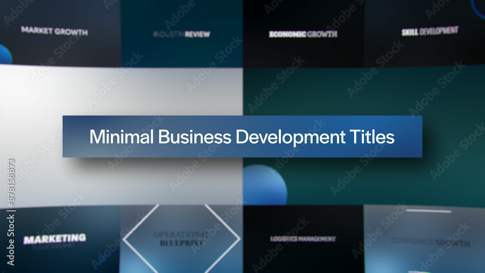 Minimal Business Development Titles | 10 Motion Titles with Control ... Minimal Business Development Titles | 10 Motion Titles with Control ...