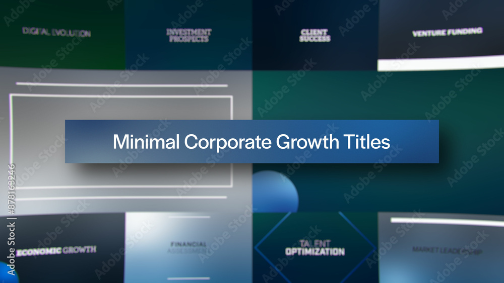 Minimal Corporate Growth Titles | 10 Motion Titles with Control Panels ...