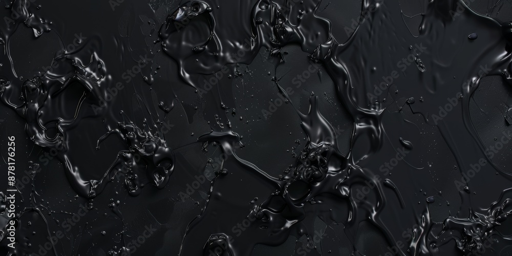 An all-black backdrop featuring subtle, minimalist floating dandelion ...