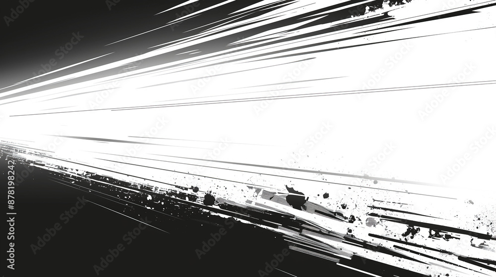 Speed lines backgrounds. Fast speed motion horizontal line manga effect ...