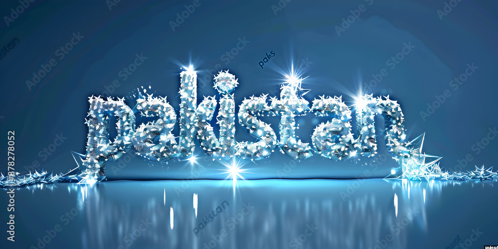 Paper cut letters Pakistan and famous landmark,Vector illustration ...