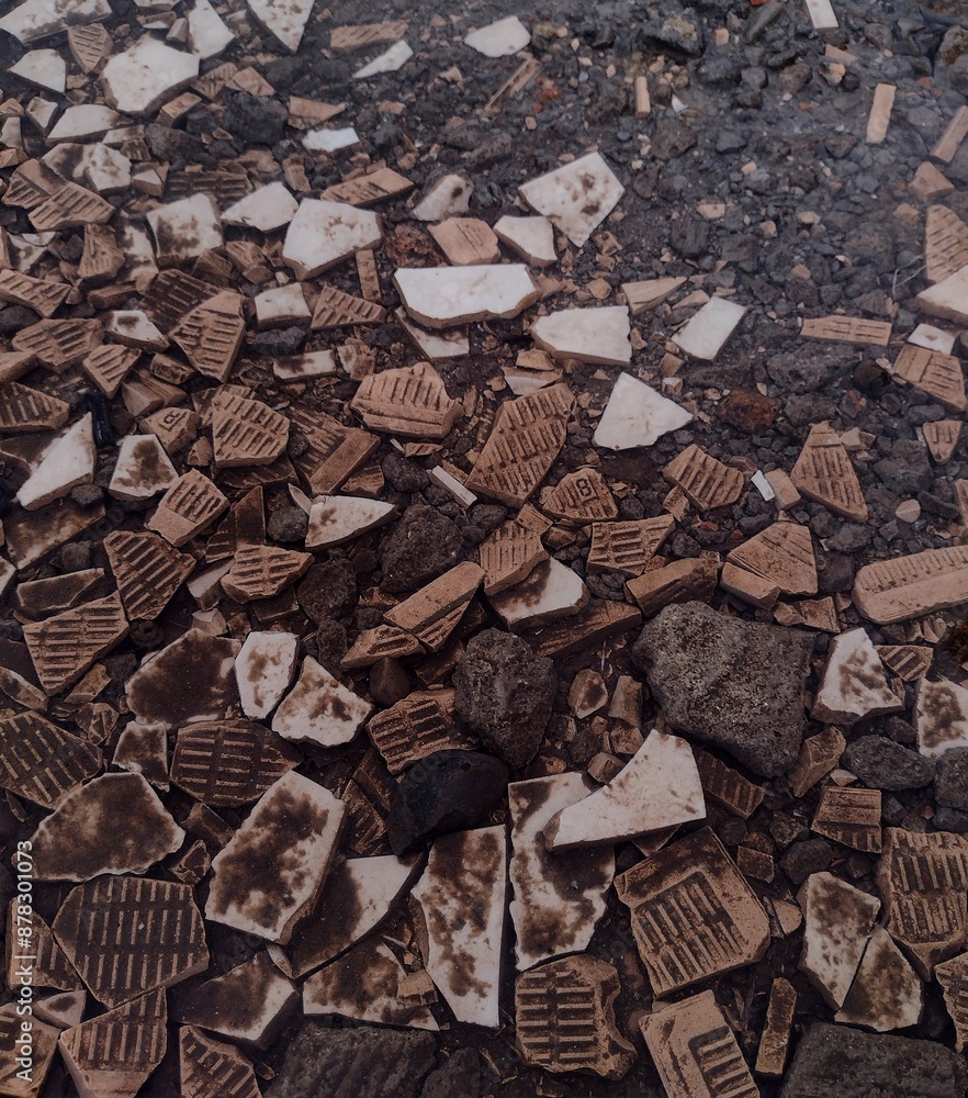 Vintage Ceramic Fragments with Unique Patterns - Ideal for Historical ...