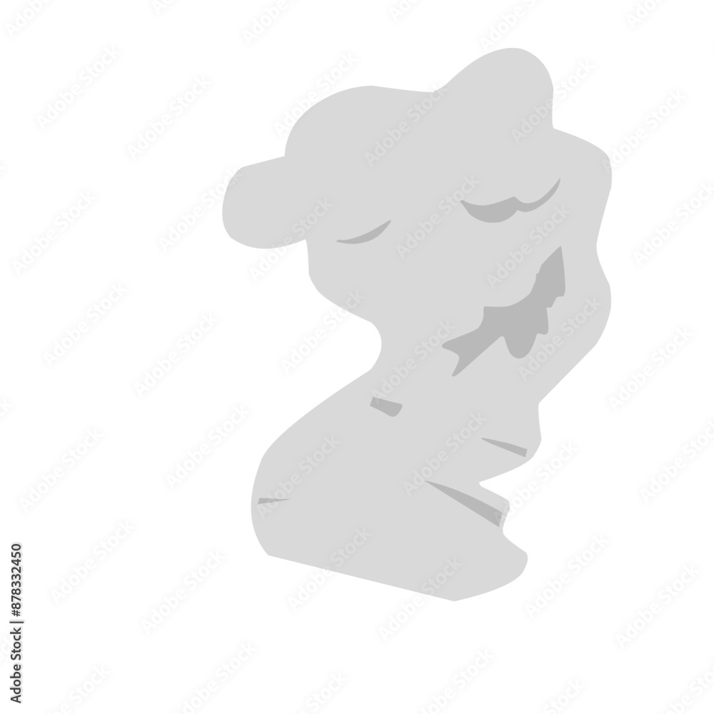 Smoke illustration set for special effects template. Comic steam ...