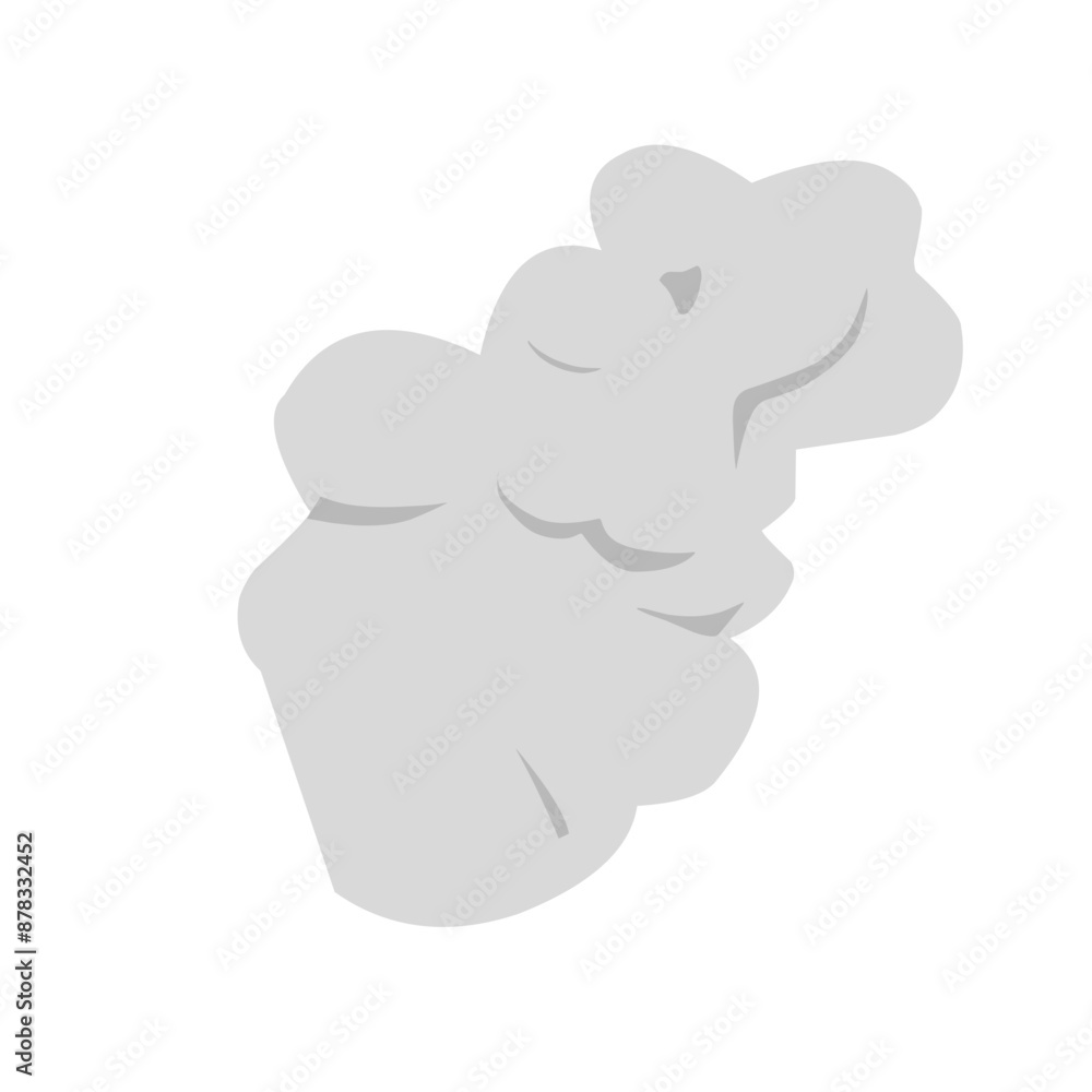 Smoke illustration set for special effects template. Comic steam ...