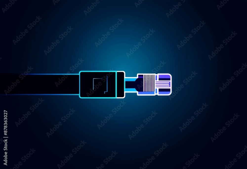 ai broadband connect cable template datum address background simple ...