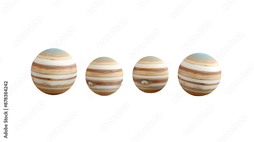 Realistic Digital Illustration of Planetary Models for Space and ...