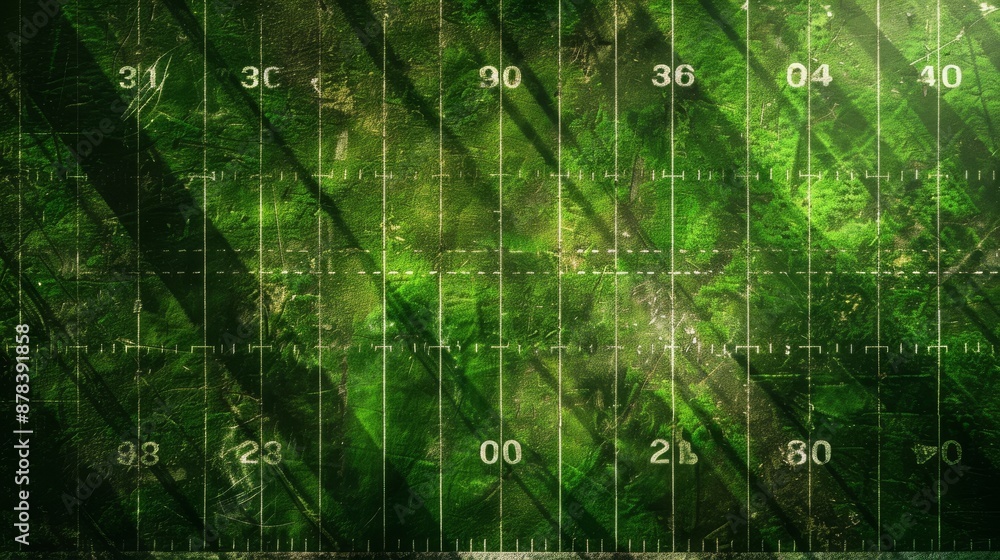 Abstract green grid pattern with sunlight filtering through leaves ...