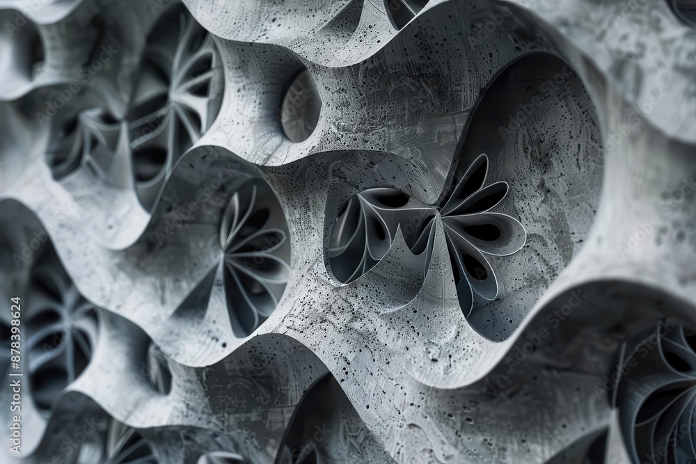 fractalinspired concrete wall with everevolving 4d patterns nanosensors ...