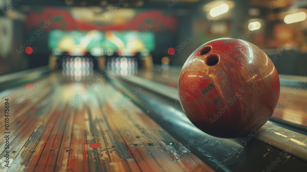 high-resolution, ultra-realistic, 4K, cinematic image of a bowling bag ...