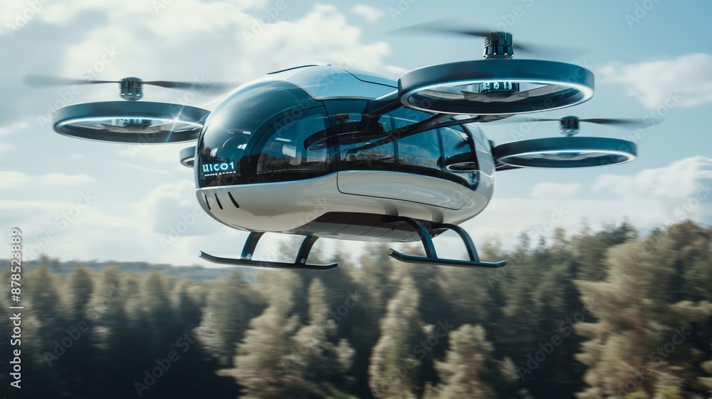 Future of urban air mobility, city air taxi, UAM urban air mobility ...