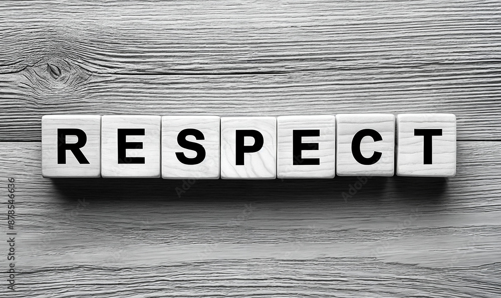 3d render of black and white illustration of wooden blocks word text ...