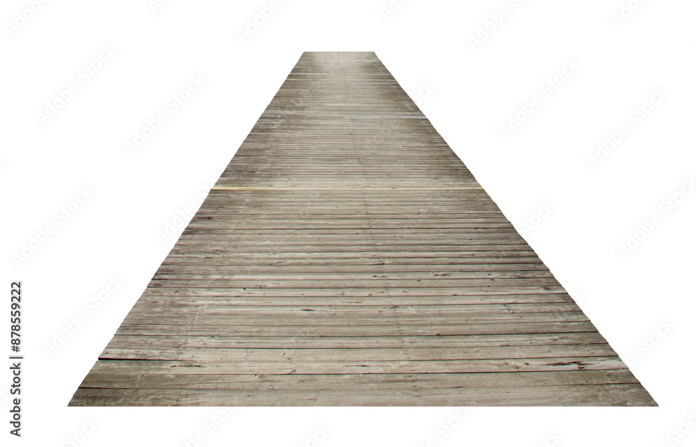 The river dock stretches to the horizon. Swimming floating dock is ...