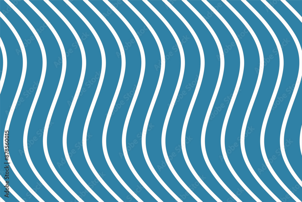 Blue and White Curve Modern Art Pattern: Perfect for Contemporary Decor ...