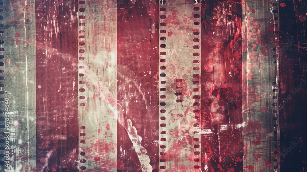 Old film texture with scratches, noise and light leaks. Realistic ...