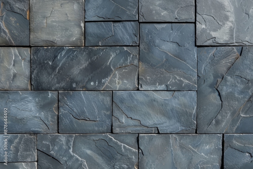 An illustration of rectangular bluestone pavers arranged in a running ...