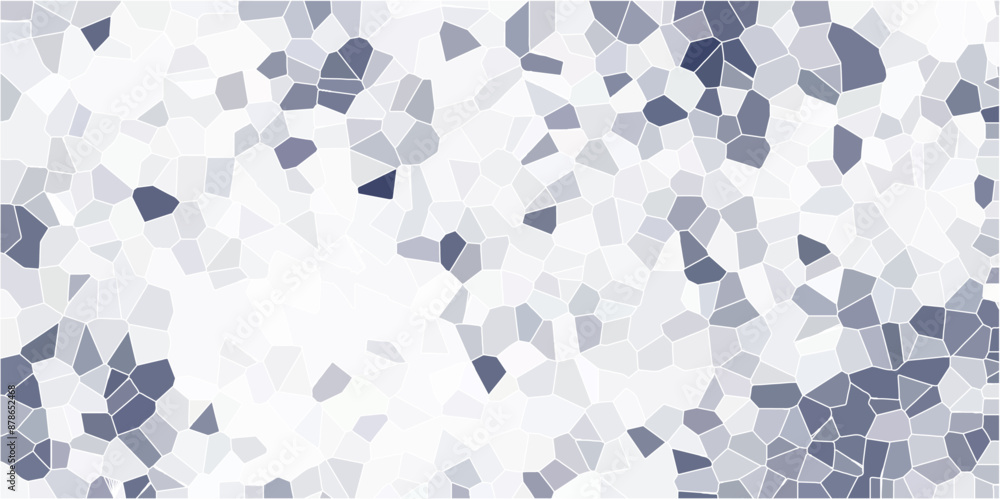 Light blue ash Broken quartz stained Glass Background with White lines ...