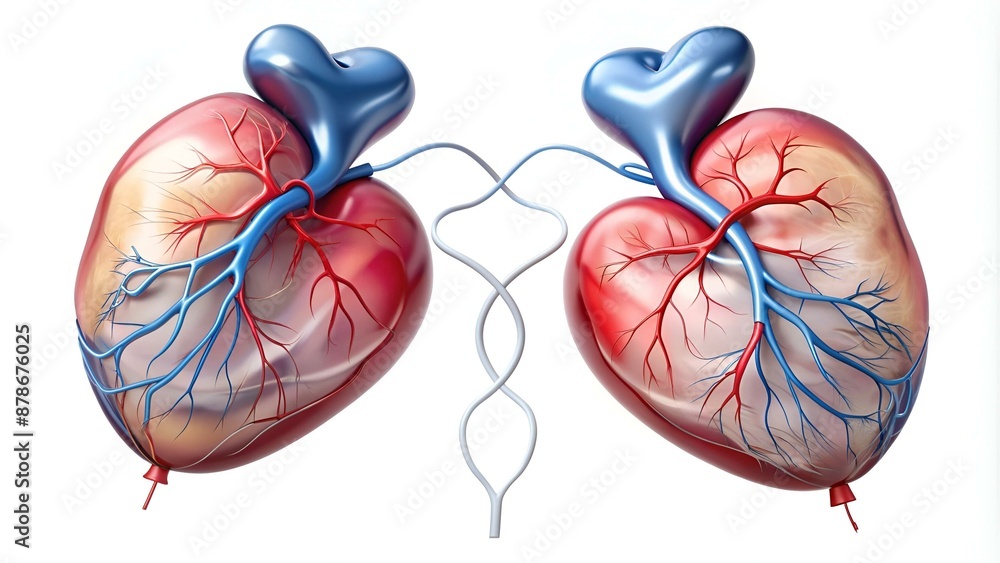 Two non-compliance balloons (NC balloon) inflated after coronary stent ...