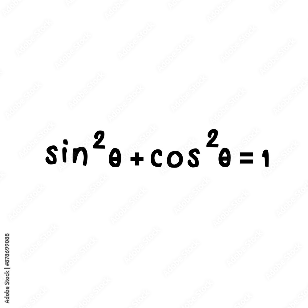 sin cos tan equation formula_Pythagorean identities_sin sqaure cos square equal to one formula ...