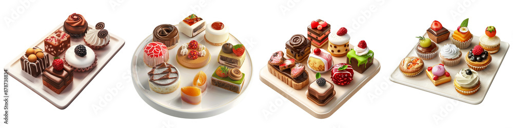 Petit Four clipart collection, symbol, logos, icons isolated on ...