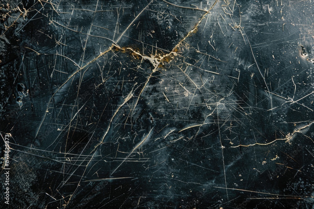 Vintage grunge scratched black background with broken screen texture ...