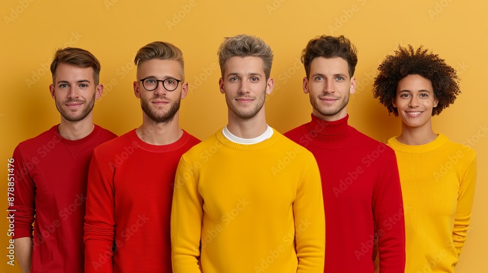 Vibrant portraits illustrating teamwork and collaboration, ideal for ...