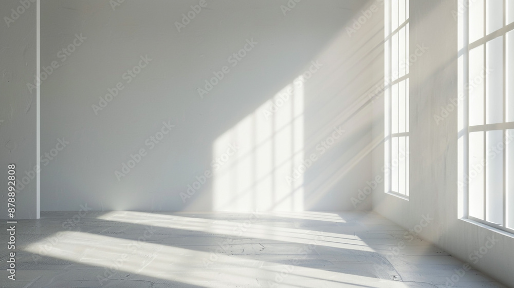 White studio background with shadows for product presentation ...
